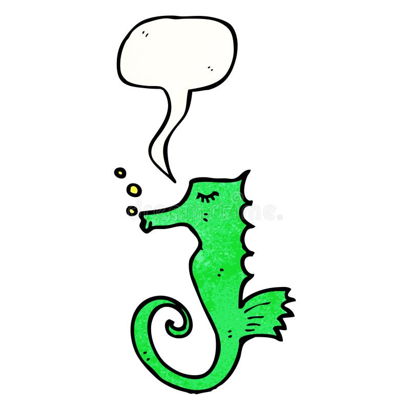 Cartoon seahorse stock vector. Illustration of simple - 38027287
