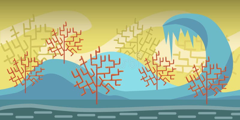 Cartoon Seamless Pattern, Endless Background with Polygonal Weather ...