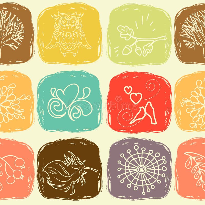 Cartoon Seamless Pattern for Cute Wallpapers Stock Vector ...