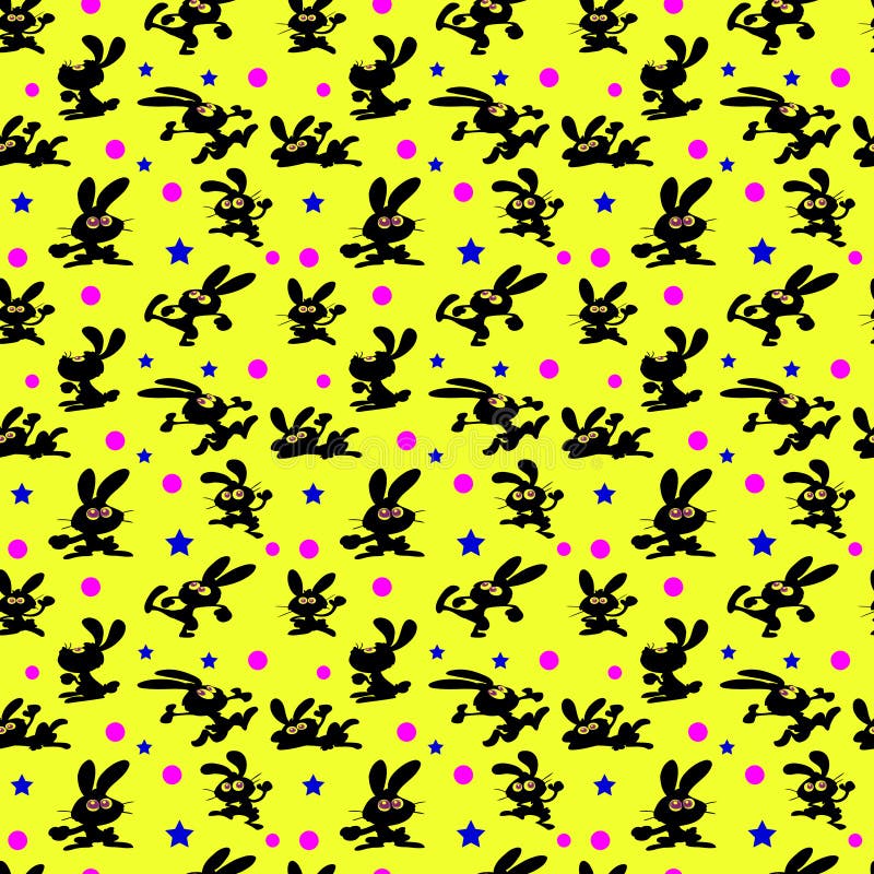 Cartoon Seamless Pattern Design Stock Illustration - Illustration of ...