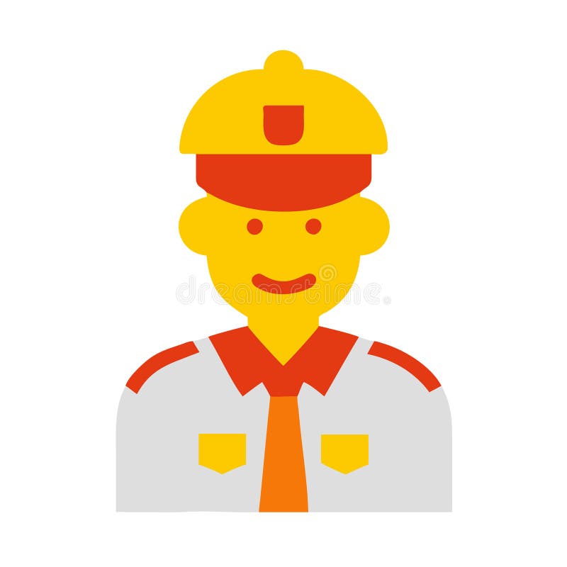 Cartoon Security Guard Character in Uniform Vector for Safety ...