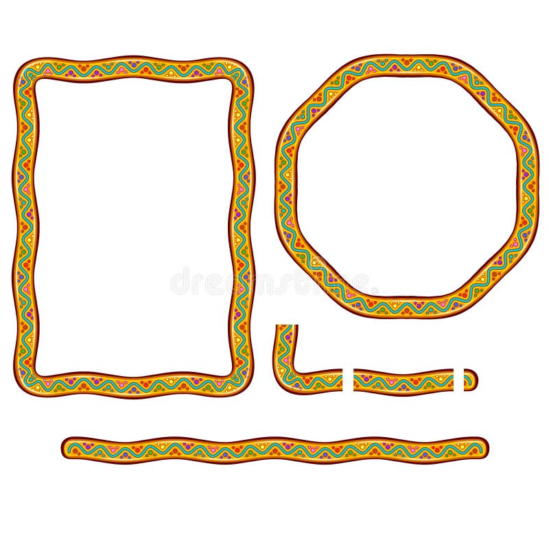 Cartoon Separator and Frame Stock Vector - Illustration of ...