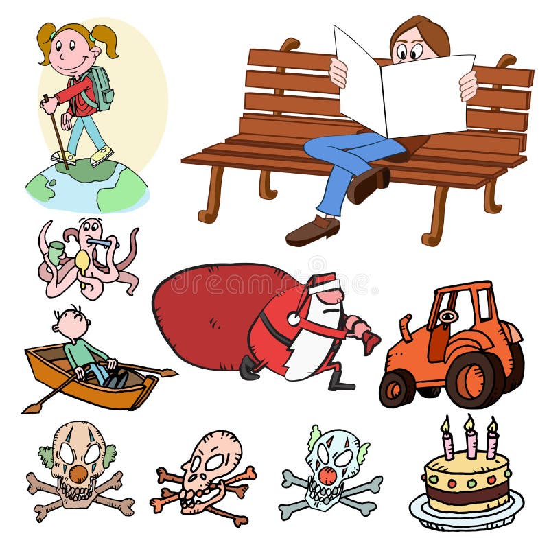 Cartoon set, illustration stock vector. Illustration of icon - 42332172