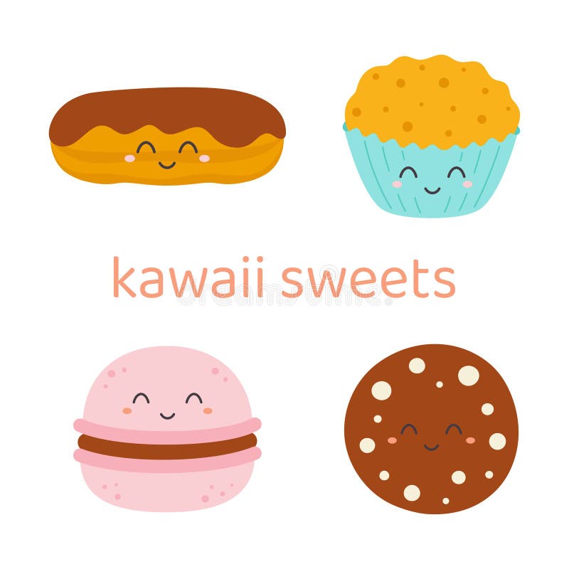 Macaroon Kawaii Stock Illustrations 337 Macaroon Kawaii Stock