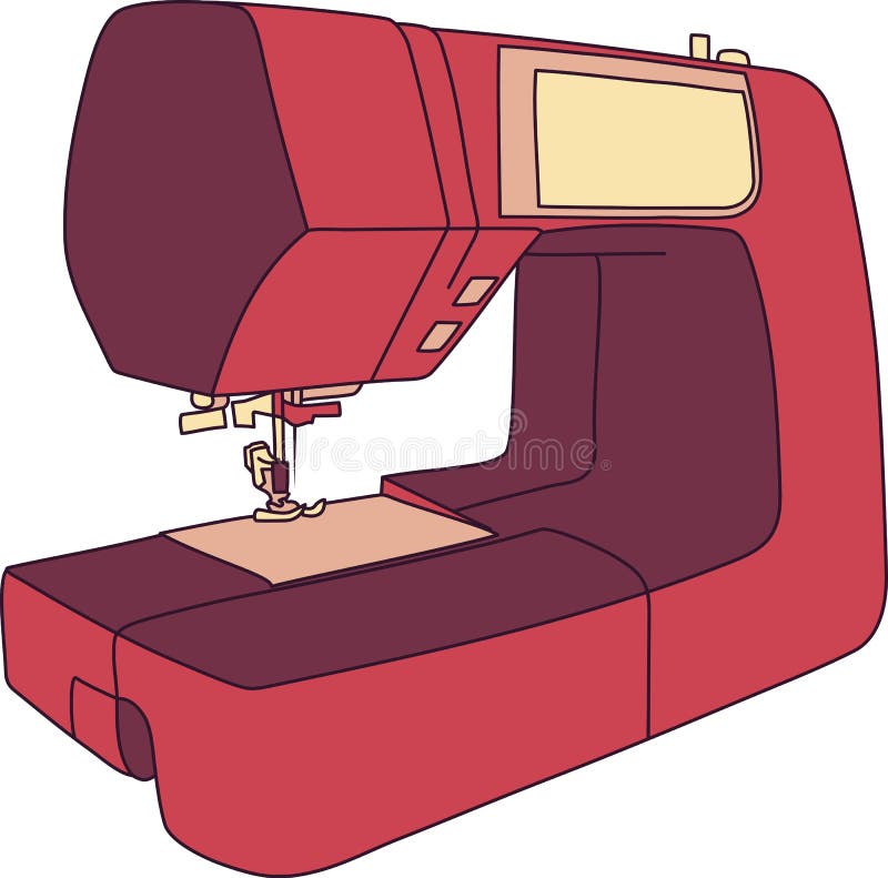 Cartoon Sewing Machine Stock Illustrations – 3,681 Cartoon Sewing ...