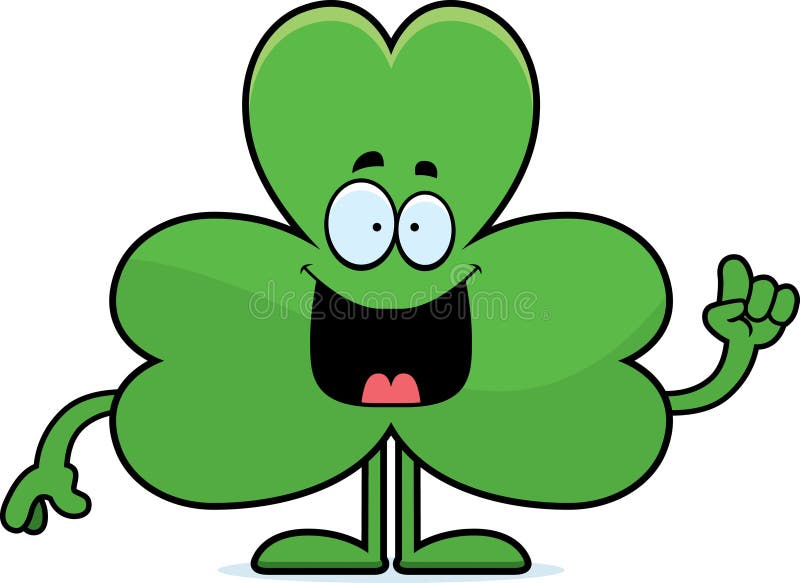 Cartoon shamrock stock vector. Illustration of cartoon - 28447297