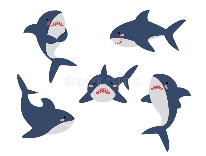 Different Sharks Stock Illustrations – 119 Different Sharks Stock ...