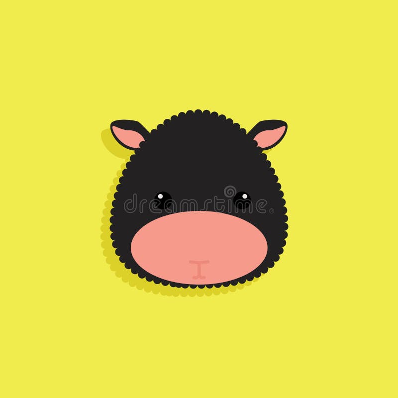 Cartoon Sheep face stock vector. Illustration of cartoon - 86209078