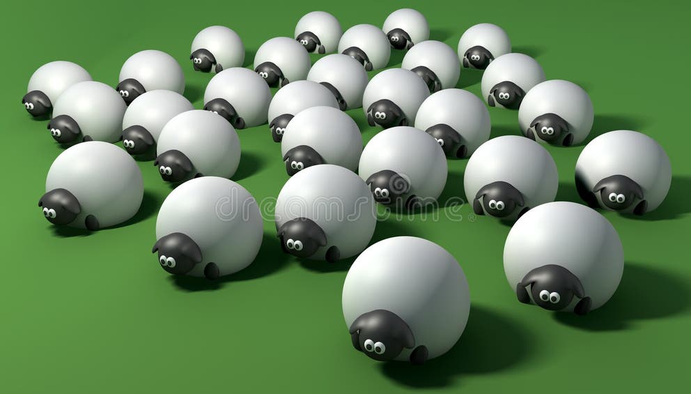 Cartoon Sheep Flock Stock Illustrations – 2,318 Cartoon Sheep Flock ...