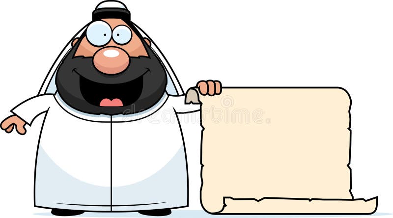 Cartoon Sheikh Hug stock vector. Illustration of clip - 51209710