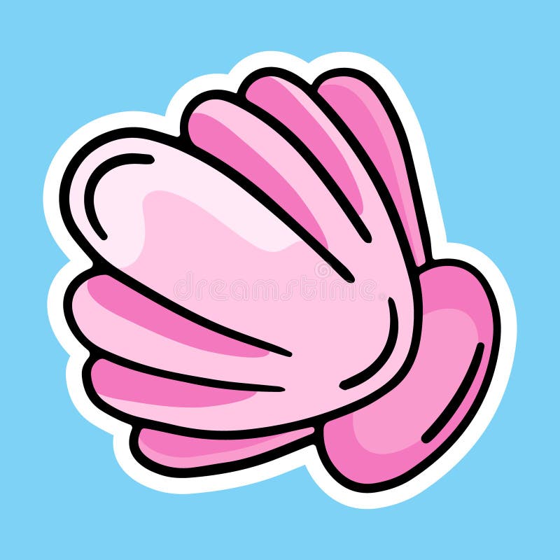 Cartoon Shell, Vector Design Element, Hand Drawn Stock Vector ...