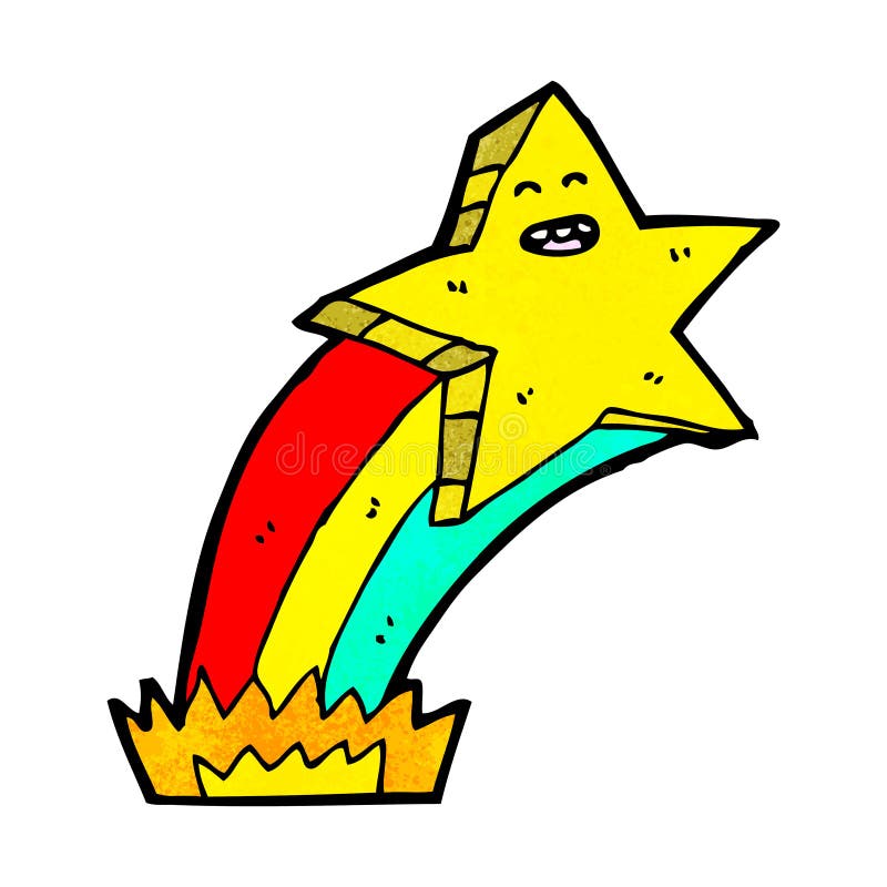 Cartoon shooting star stock vector. Illustration of speech - 38060057