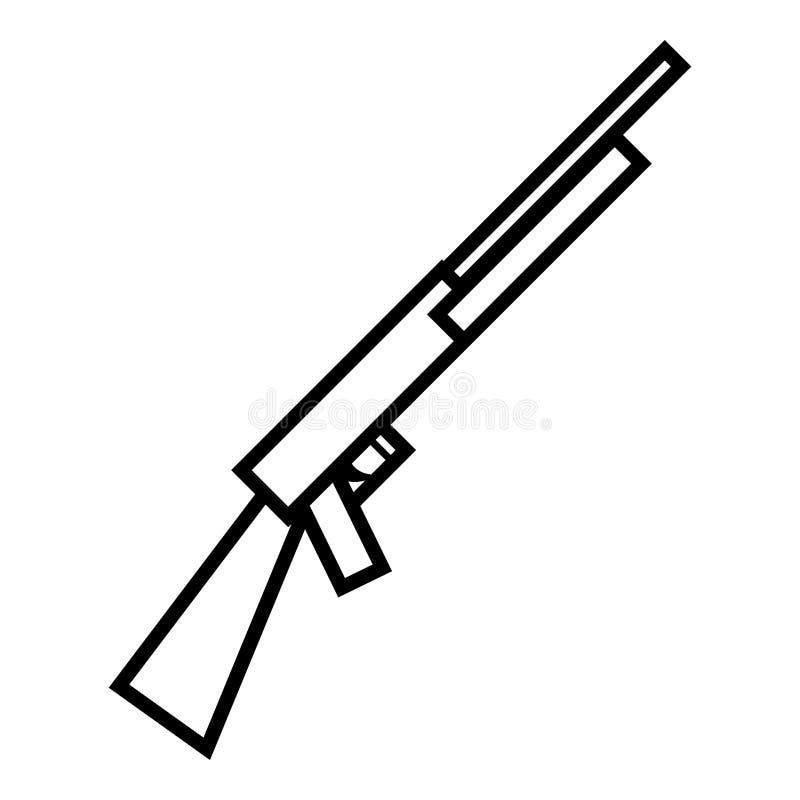 Cartoon shotgun stock vector. Illustration of design - 257721238
