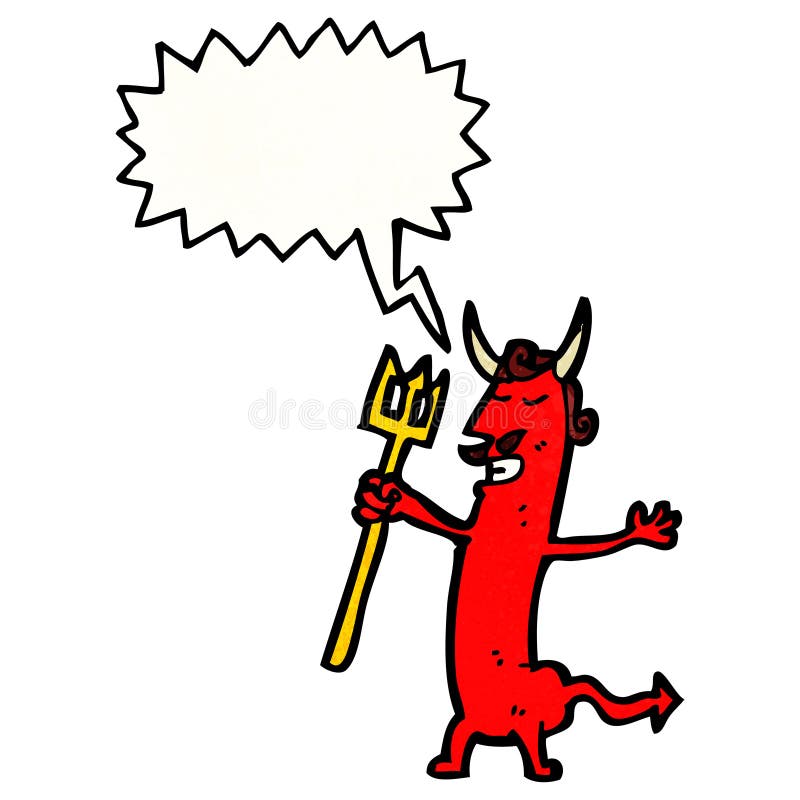 Cartoon shouting devil stock vector. Illustration of cloud - 38031695