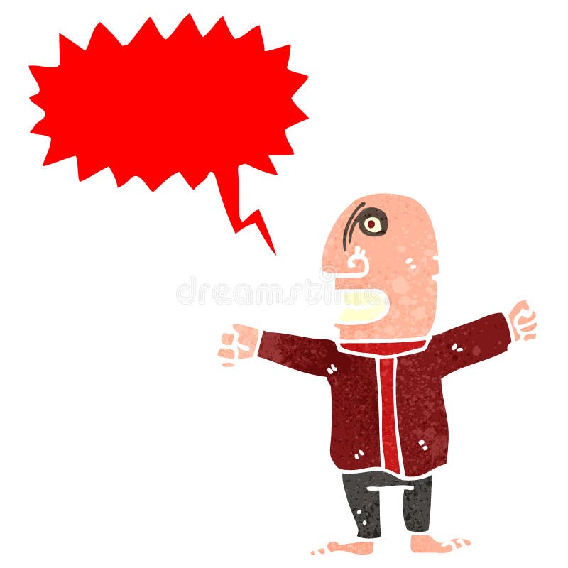 Cartoon shouting man stock vector. Illustration of quirky - 37577391