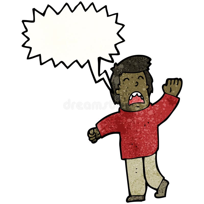 Cartoon shouting man stock vector. Illustration of male - 38044600