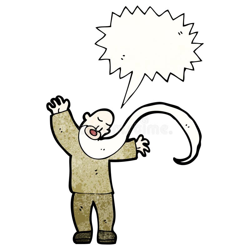 Cartoon shouting old man stock vector. Illustration of doodle - 38037113