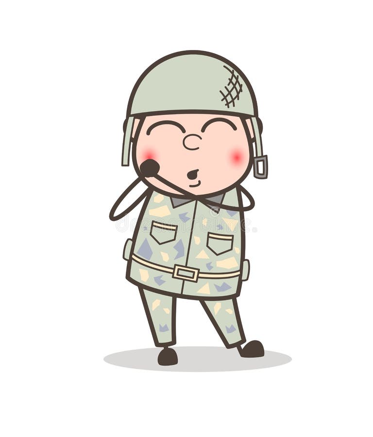 Cartoon Shy Army Man Blushing Face Vector Illustration Stock ... Cartoon Shy Army Man Blushing Face Vector Illustration Stock ...