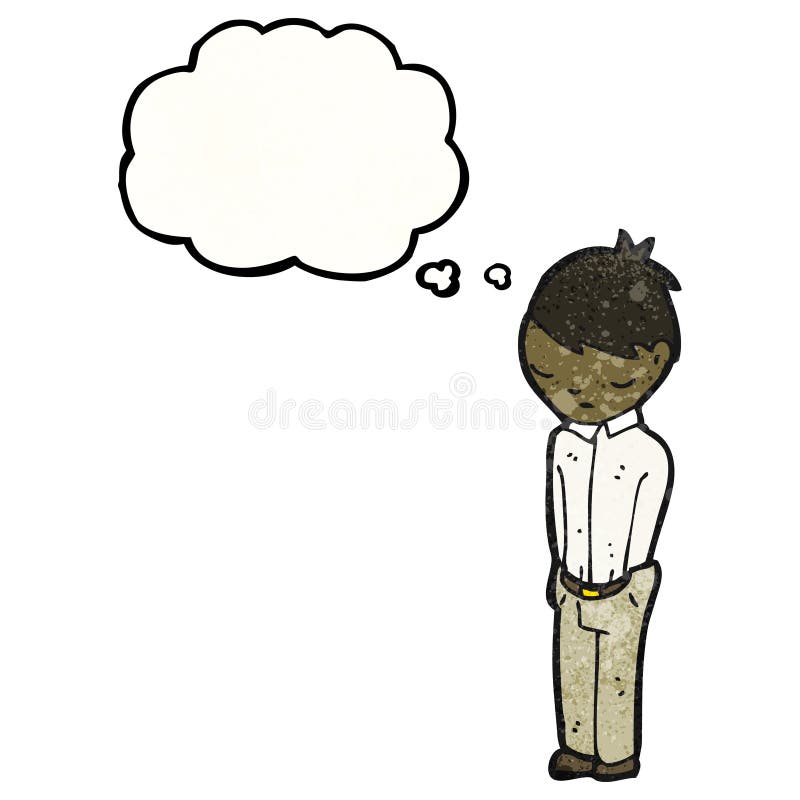 Cartoon shy man stock vector. Illustration of artwork - 38037904