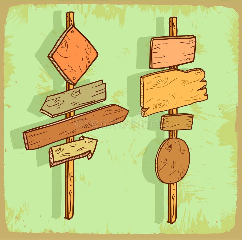 Cartoon Sign on Paper Note, Vector Illustration Stock Vector ...