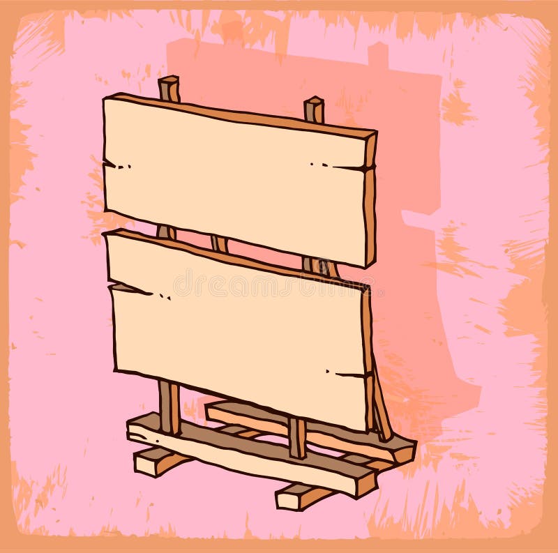 Cartoon Sign Illustration , Vector Icon. Stock Vector - Illustration of ...