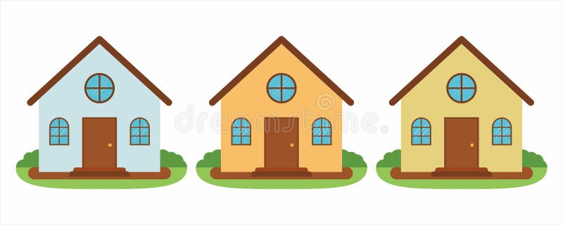 House Flat Vector Illustration, House Simple Cartoon Stock Vector ...