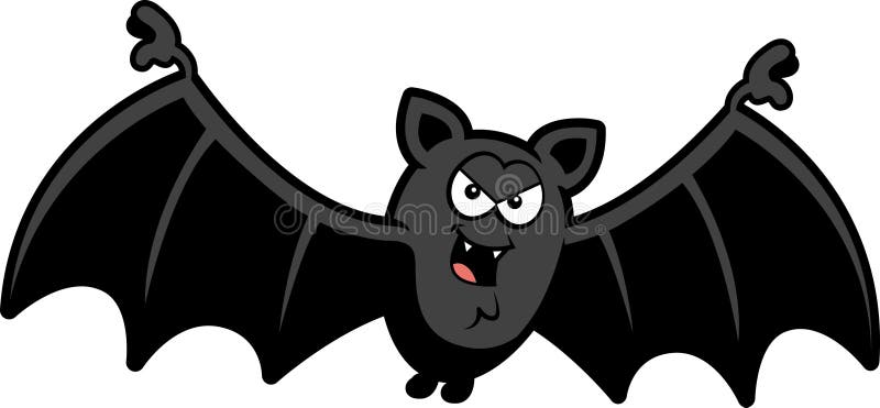 Cartoon Sinister Bat stock vector. Illustration of clipart - 47478604