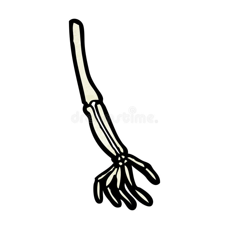 Cartoon skeleton arm stock vector. Illustration of cartoon - 38055816