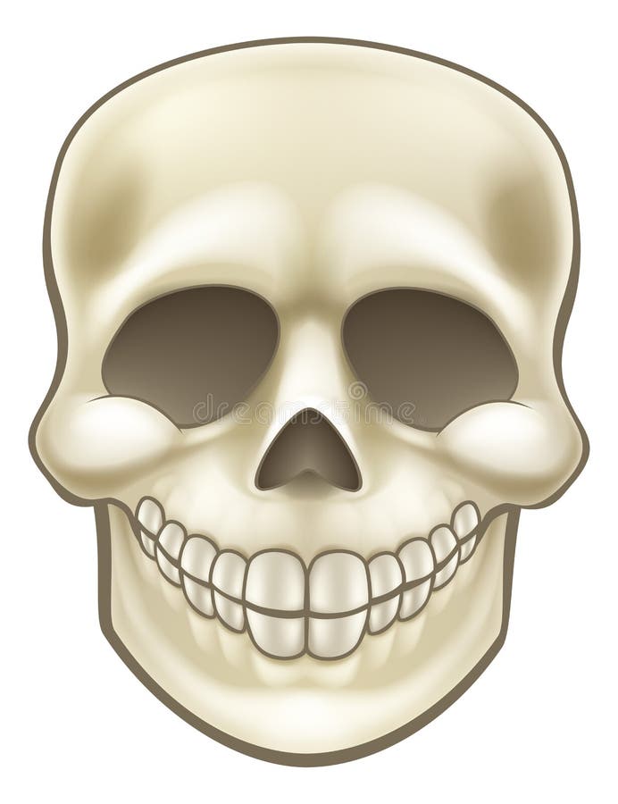 Cartoon Skull stock vector. Illustration of childrens - 105938652