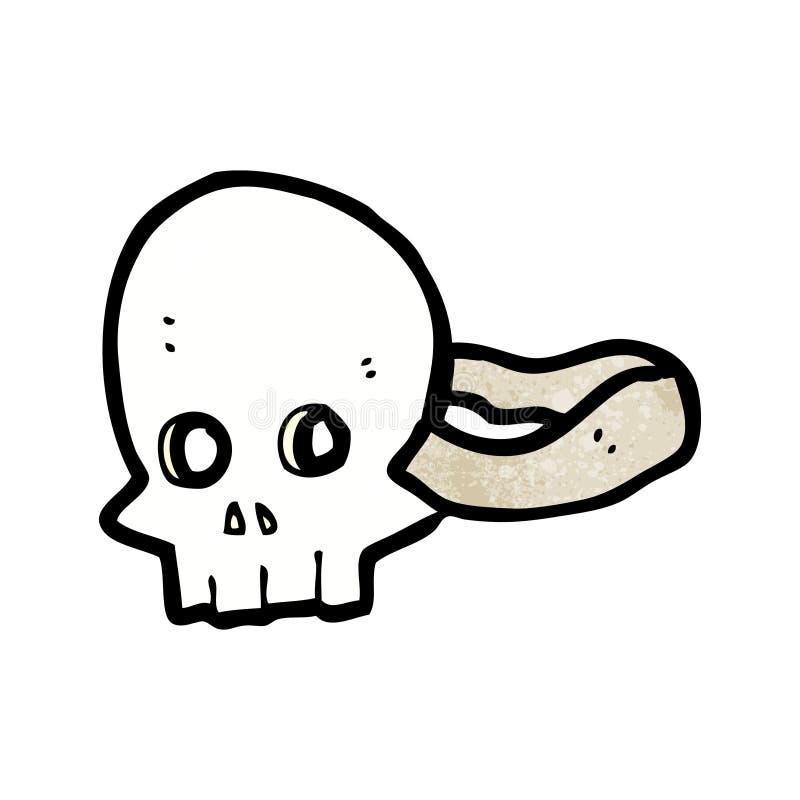 Cartoon skull mask stock illustration. Illustration of hand - 38072454