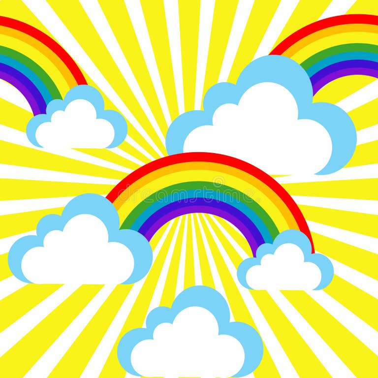 Sunshine Rainbows Stock Illustrations – 821 Sunshine Rainbows Stock ...