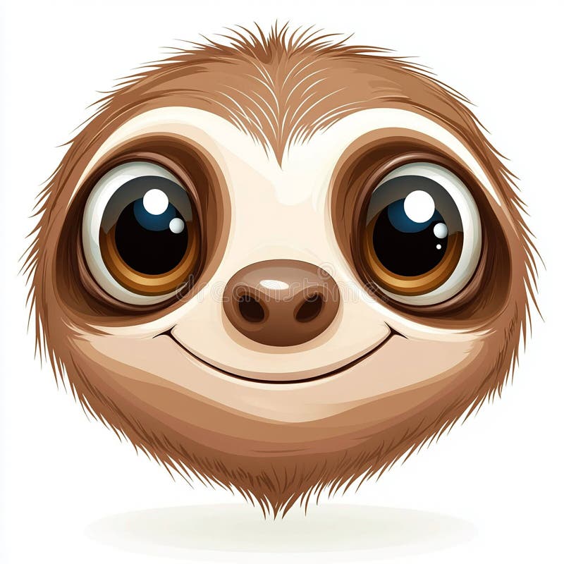 Sloth Face Clip Art Stock Illustrations – 297 Sloth Face Clip Art Stock ...