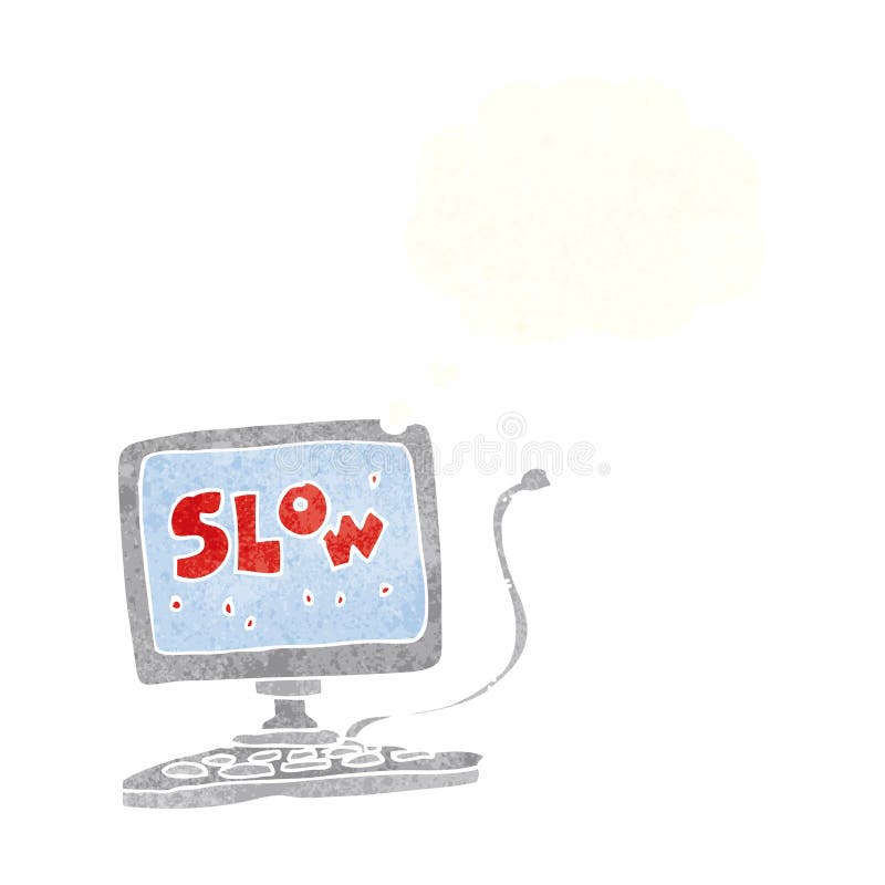 Cartoon Slow Computer Stock Illustrations – 586 Cartoon Slow Computer ...