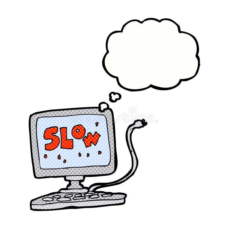 Cartoon Slow Computer Stock Illustrations – 586 Cartoon Slow Computer ...