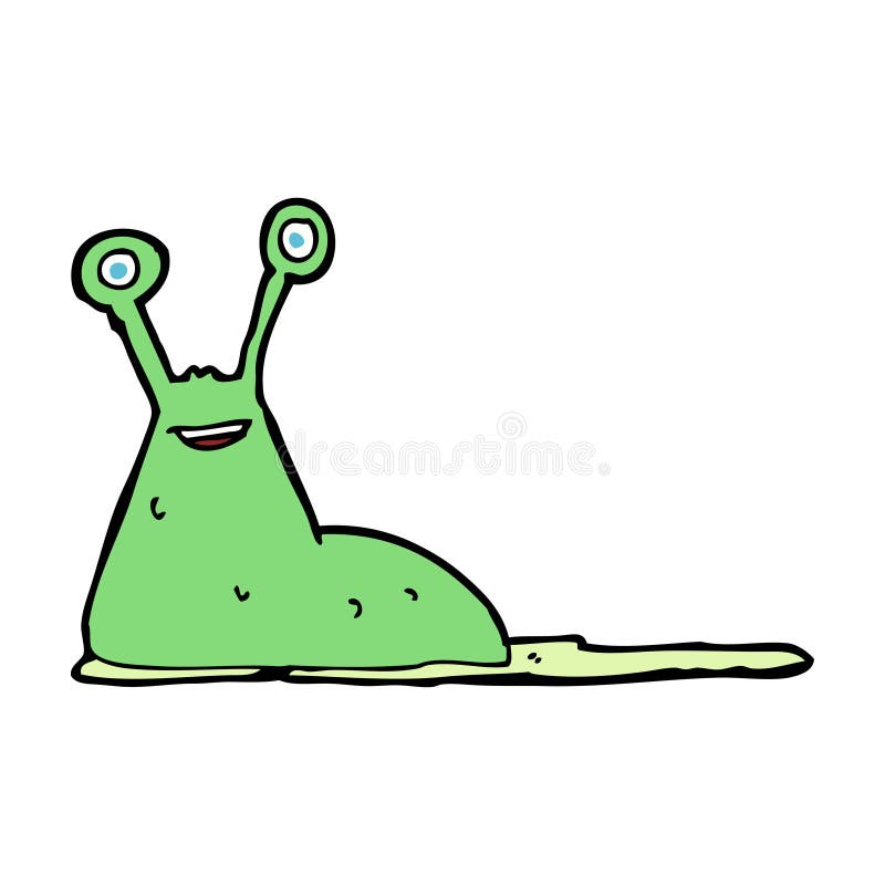 Cartoon slug stock vector. Illustration of happy, slimy - 37020546