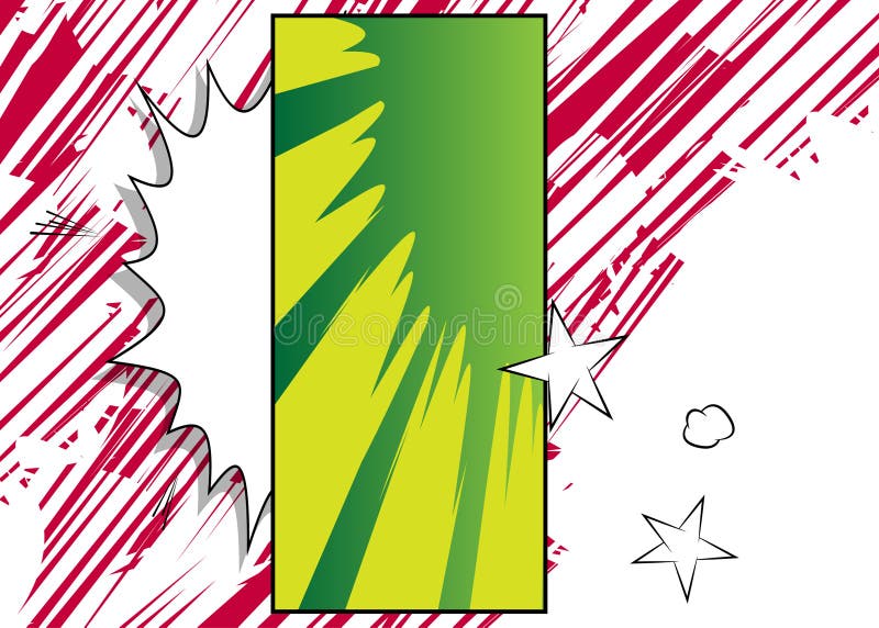 Cartoon Small Speech Bubble, Comic Book Background. Retro Vector Comics ...