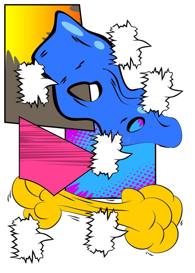 Cartoon Small Speech Bubble, Comic Book Background. Retro Vector Comics ...