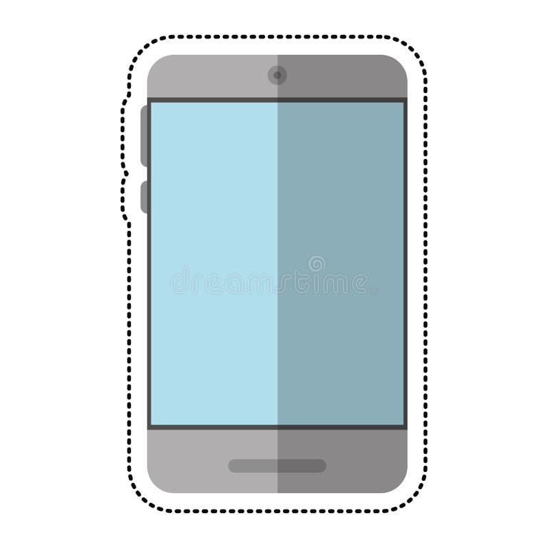 Cartoon Smartphone Technology Trendy Style Stock Illustration ...