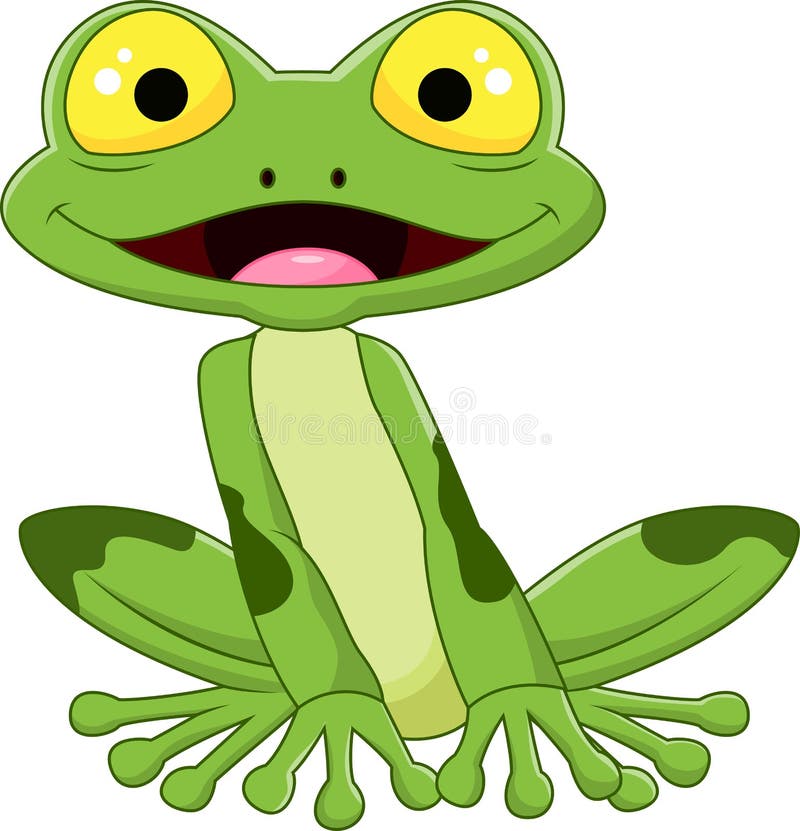 Cartoon Smile Frog Stock Vector - Image: 53892743