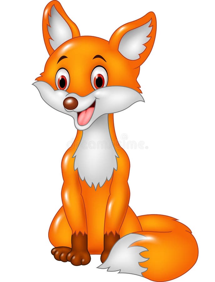 Cartoon fox stock vector. Illustration of toes, cute - 13698409