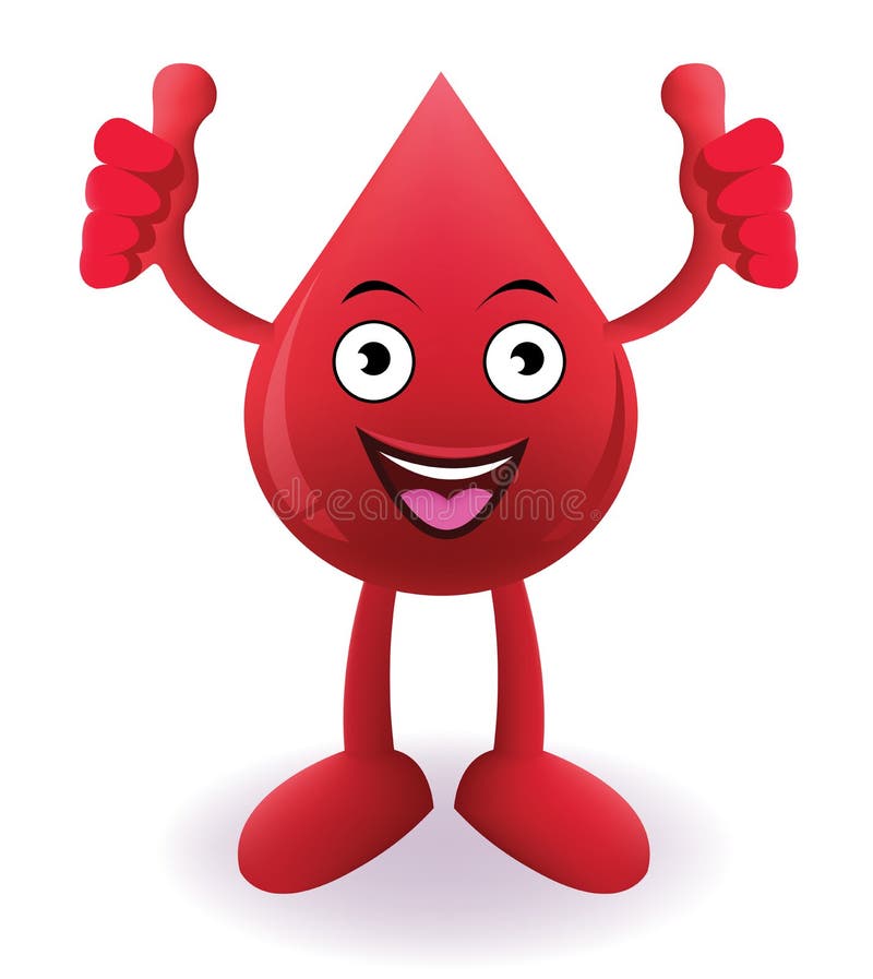 Cartoon Smiling blood stock vector. Illustration of smile - 49204374