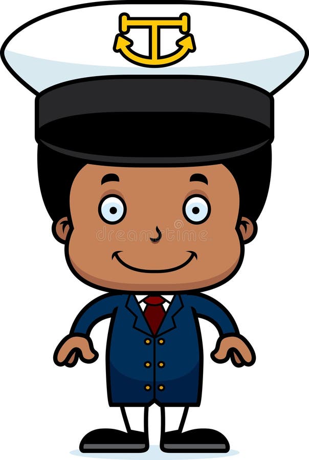 Cartoon Smiling Boat Captain Boy Stock Vector - Illustration of smiling ...