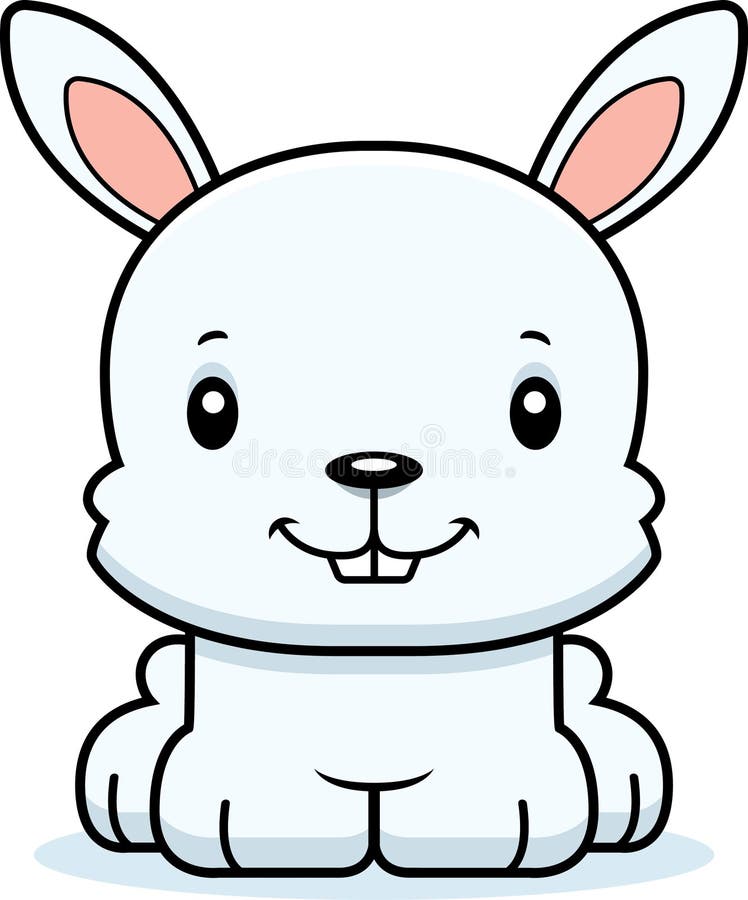 Cartoon Smiling Bunny stock vector. Illustration of clipart - 55235899