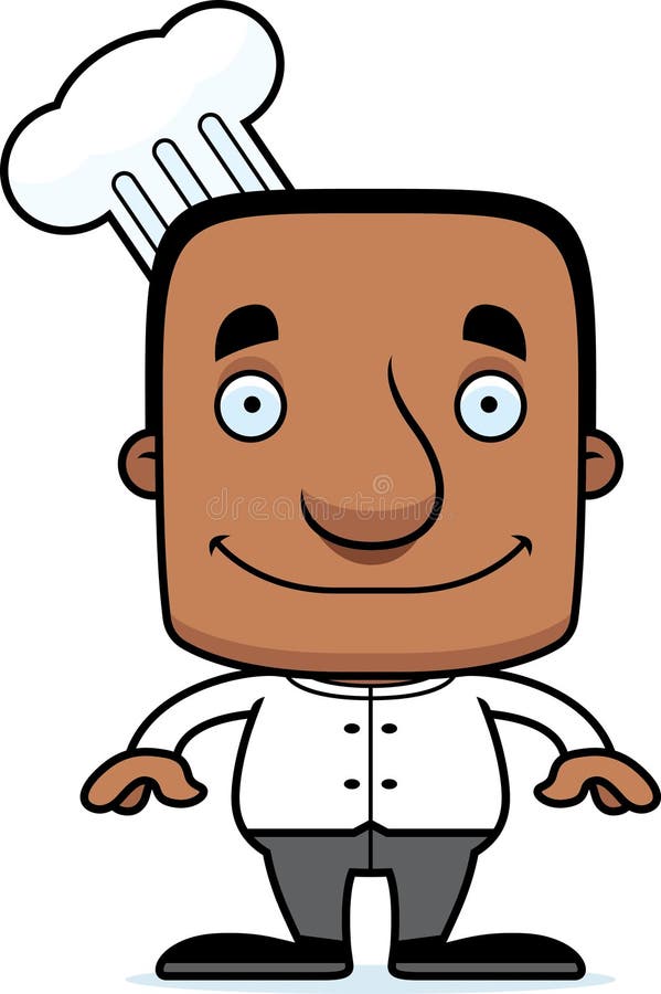 Cartoon Smiling Chef Man stock vector. Illustration of happy - 55342710