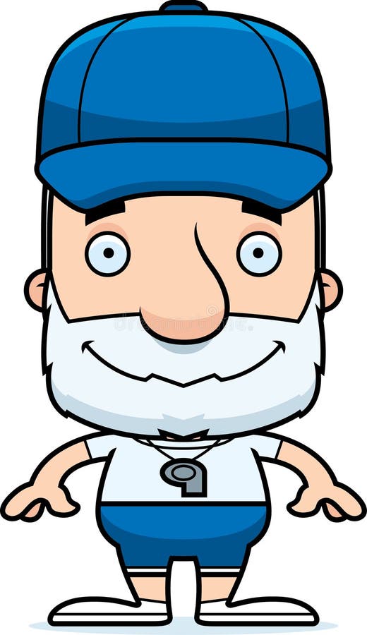 Cartoon Smiling Coach Man stock vector. Illustration of clip - 55342629