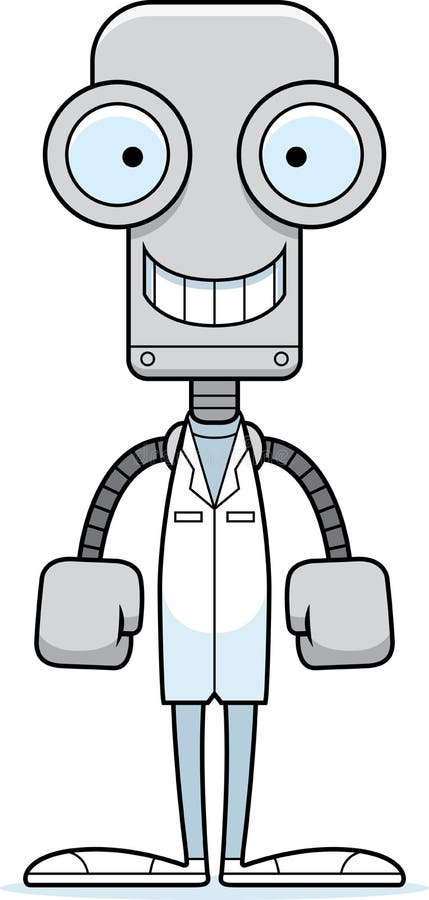 Cartoon Smiling Doctor Robot Stock Vector - Illustration of smiling ...