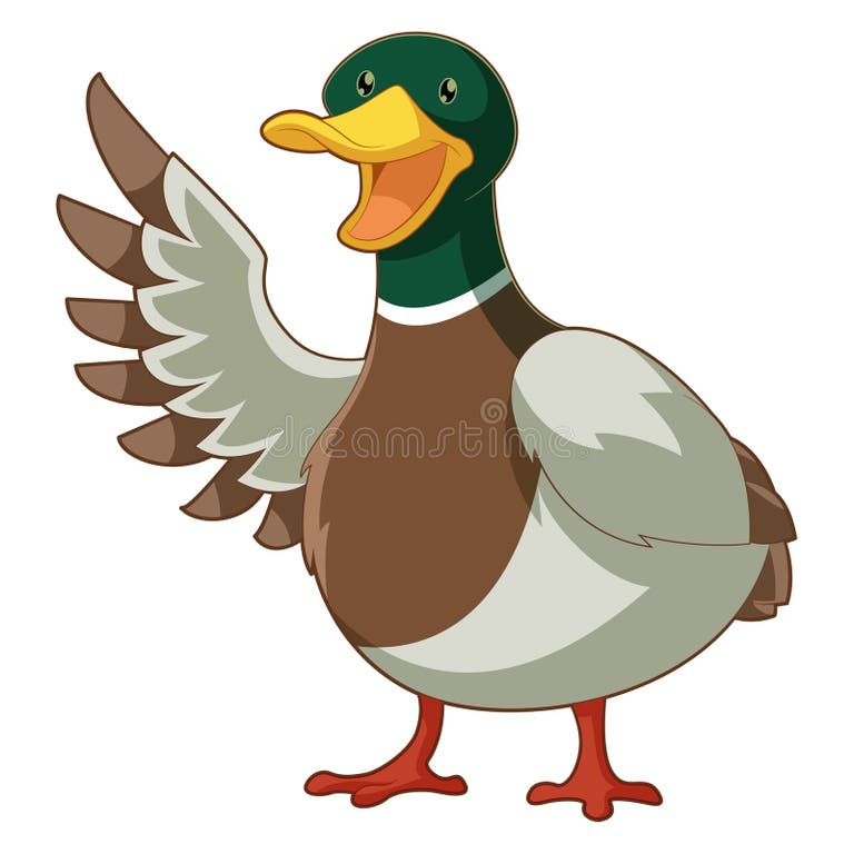 Smiling Cartoon Duck Stock Illustrations – 2,133 Smiling Cartoon Duck ...