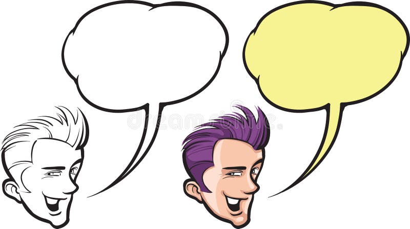 Cartoon Smiling Freaky Guy Face Stock Vector - Illustration of ...