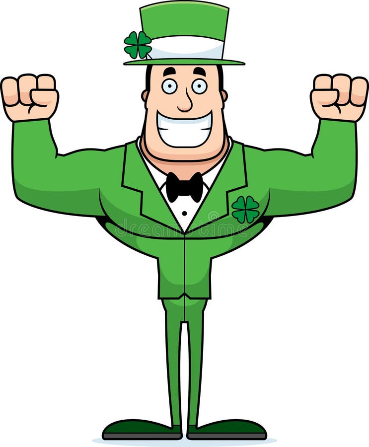 Cartoon Smiling Irish Man stock vector. Illustration of happy - 115948364