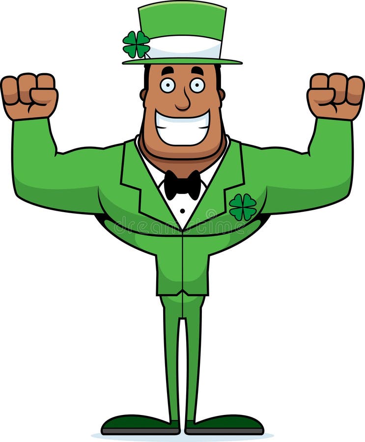 Cartoon Smiling Irish Man stock vector. Illustration of leprechaun ...